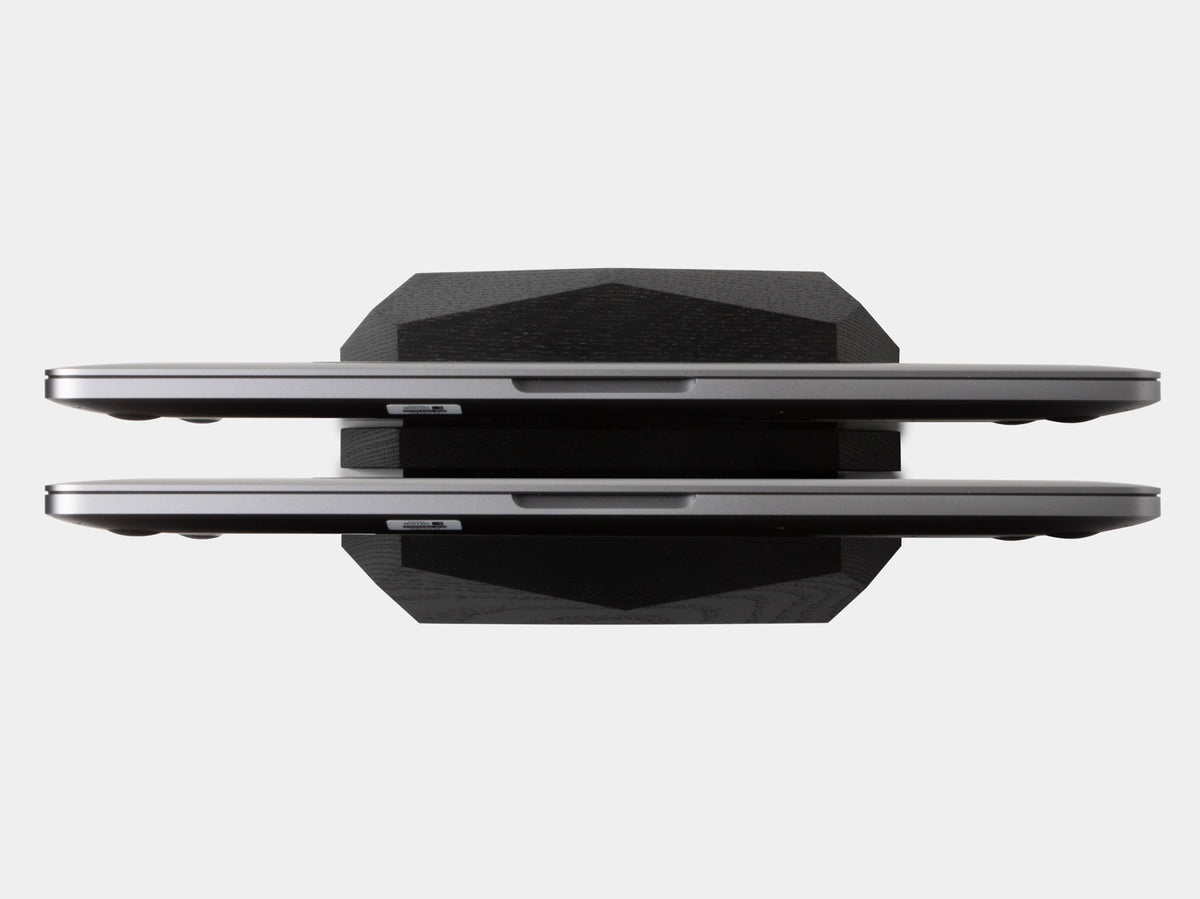Dual Laptop Dock - double laptop vertical dock | Oakywood.shop