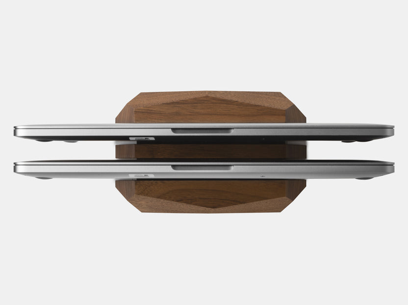 Dual Laptop Dock - double laptop vertical dock | Oakywood.shop