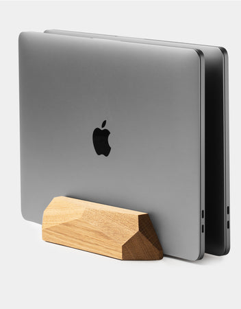 Dual Laptop Dock - double laptop vertical dock | Oakywood.shop