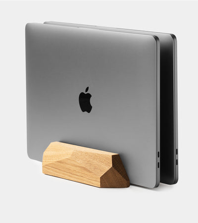 Dual Laptop Dock - double laptop vertical dock | Oakywood.shop