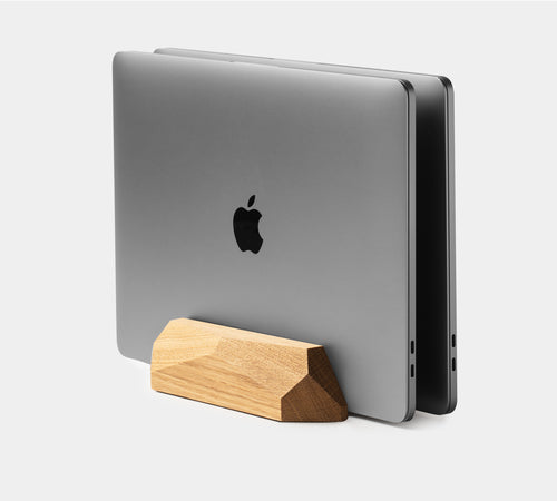 Dual Laptop Dock - double laptop vertical dock | Oakywood.shop