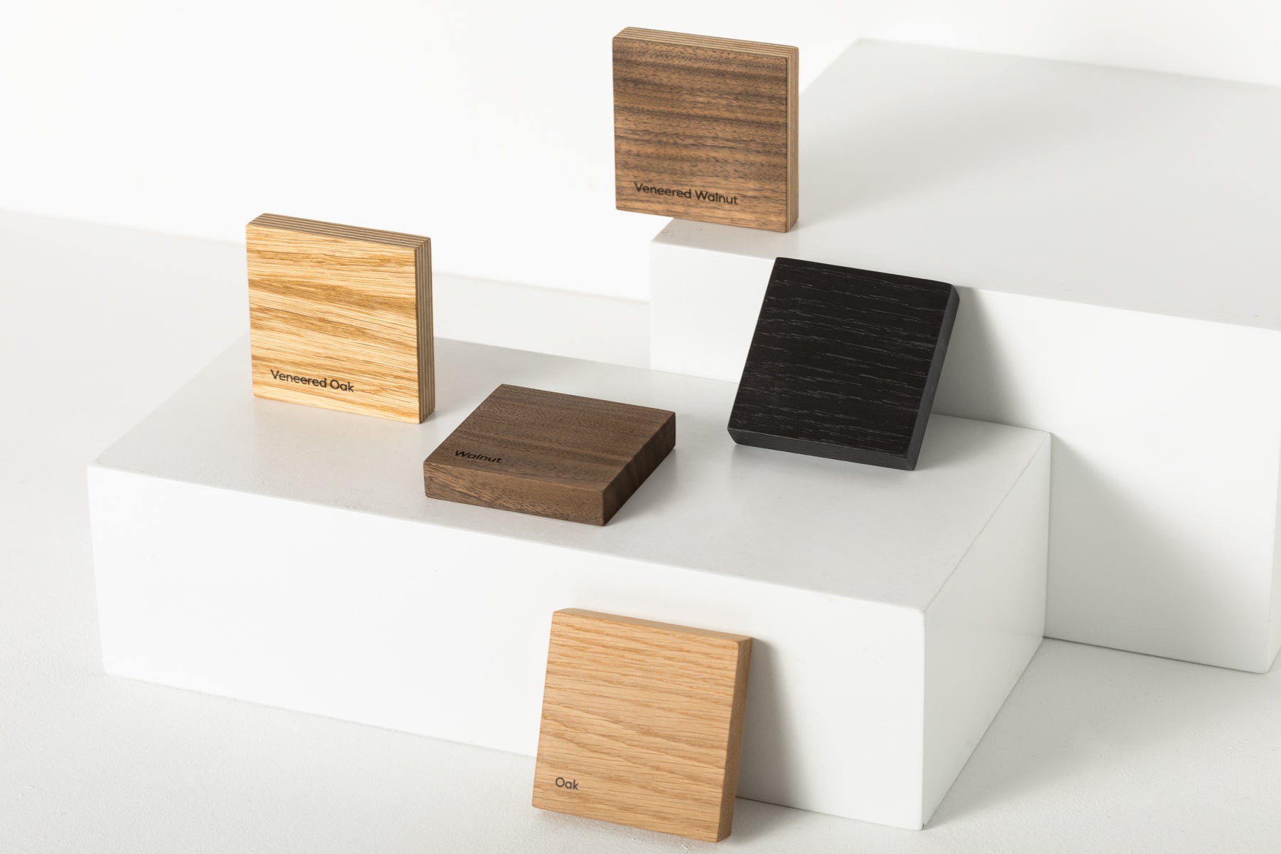Samples Kit: solid oak/walnut wood & veneer, felt | Oakywood.shop