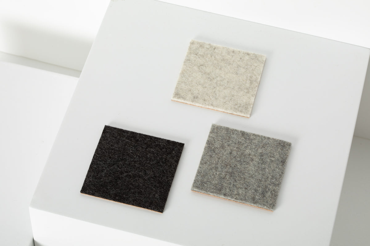 Samples Kit: solid oak/walnut wood & veneer, felt | Oakywood.shop