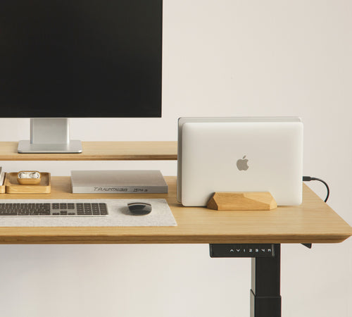 Dual Laptop Dock - double laptop vertical dock | Oakywood.shop